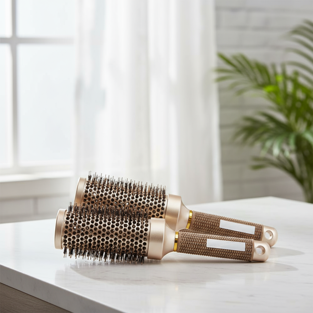 Curly Hair Roller Comb with Thermal Conductivity and Aluminum Tube ...