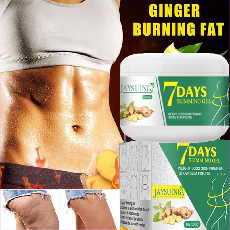 Jaysuing Ginger Slimming Cream 30g Body Toning Slimming Gel Gel Loss ...