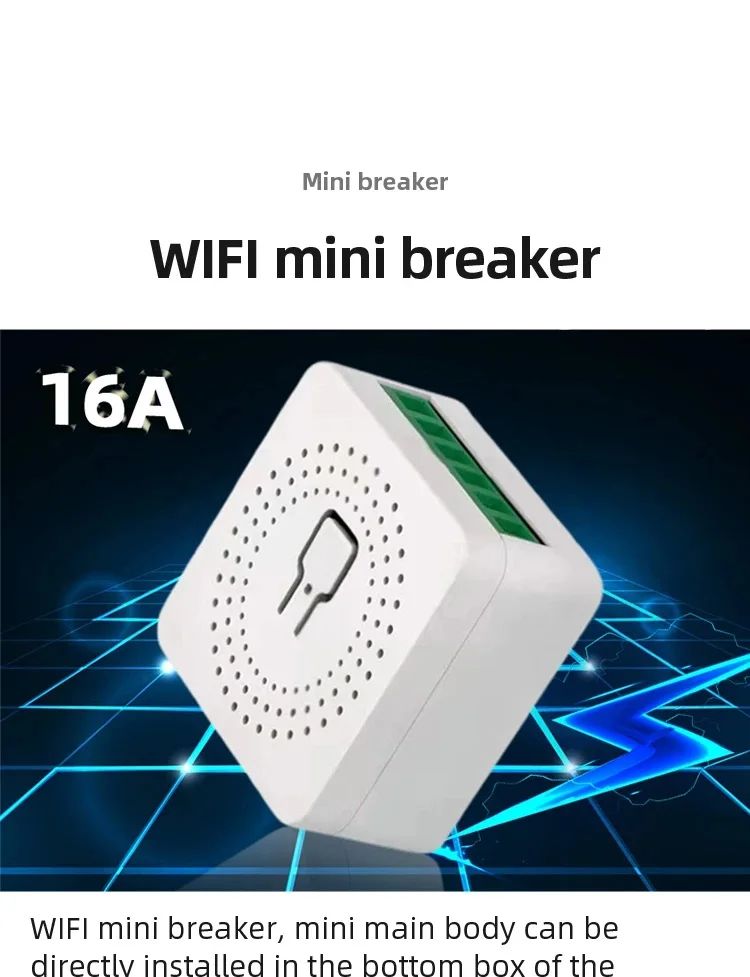 Mini Smart WiFi Switch 16A with Power Monitor 2-Way Timer Relay Works ...