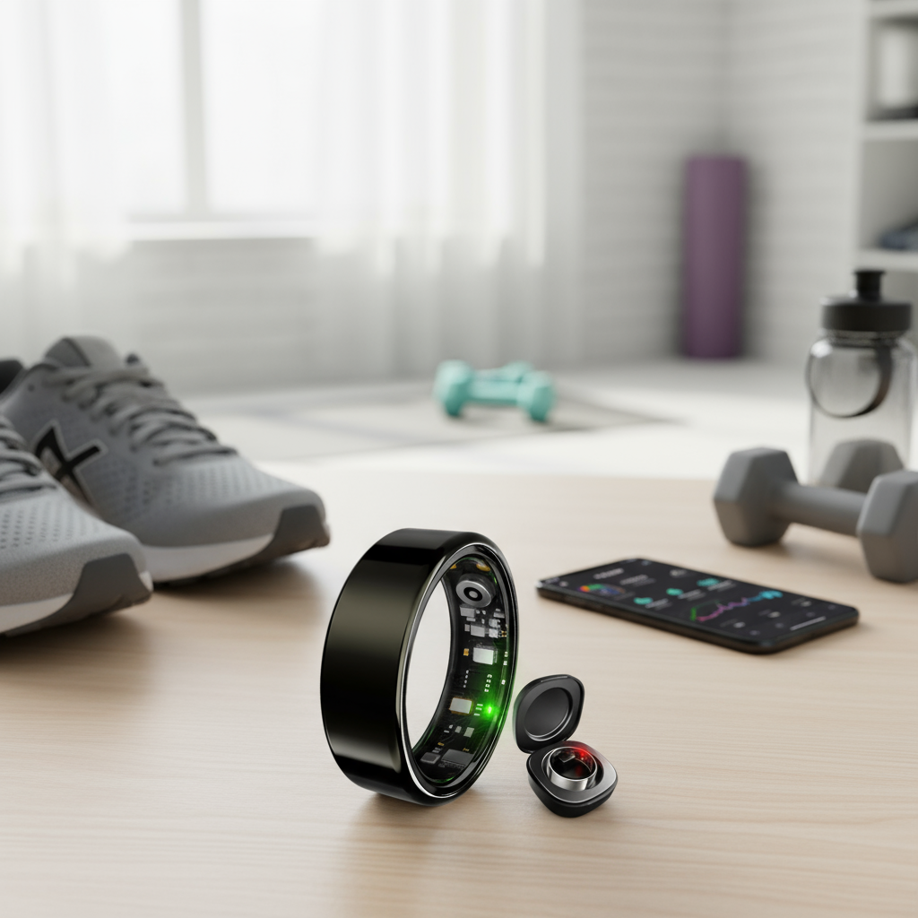 Xiaomi Smart Ring for Men and Women: Bluetooth Blood Oxygen Heart Rate Monitor, 5ATM Waterproof ...