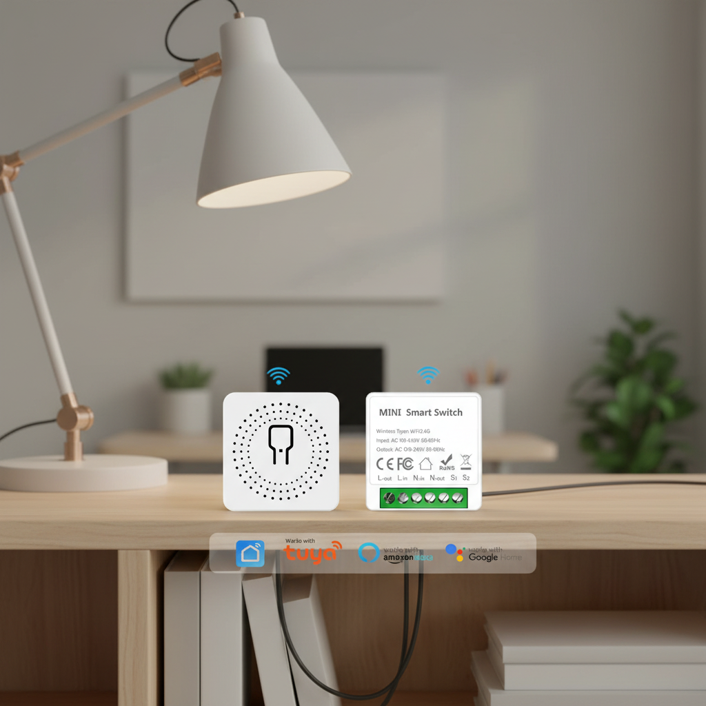 Tuya Mini Smart WiFi Switch 16A with Power Monitor 2-Way Timer Relay ...