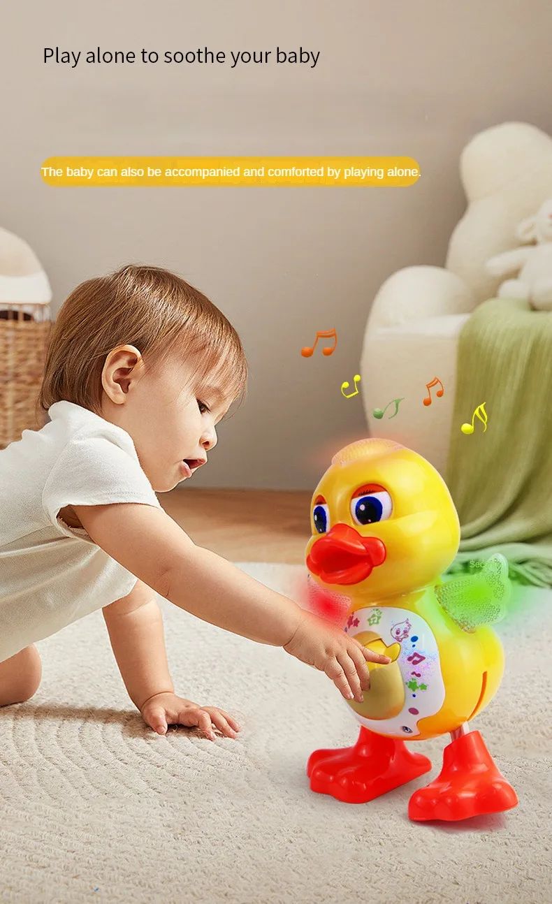 Musical Dancing Duck & Fleeing Light-Up Crab – Fun Festive Gifts with ...