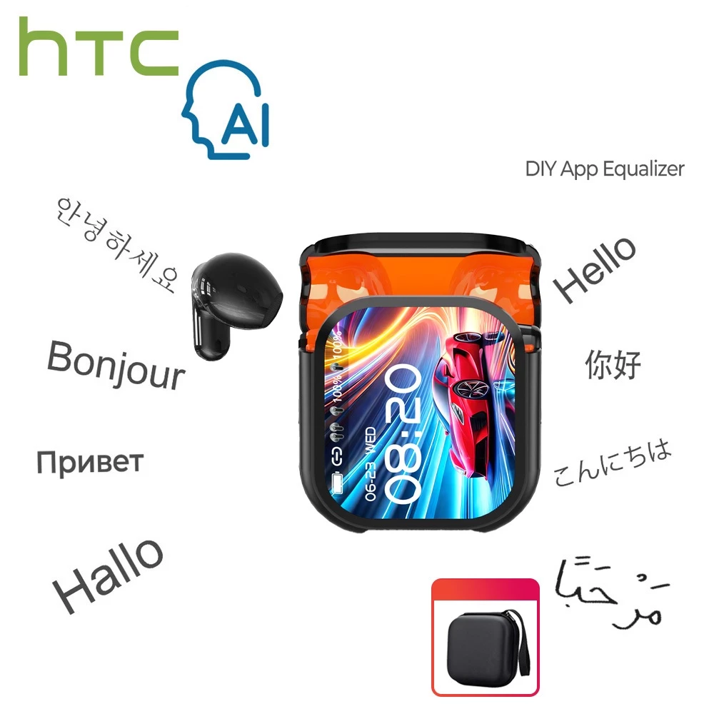 HTC NE20 Headphones Bluetooth 6.0 AI Headphones Live Translation Smart ...