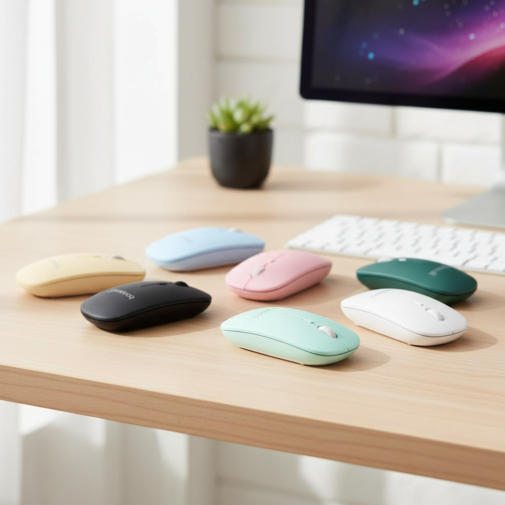 GOOJODOQ Bluetooth Wireless Mouse for Laptops Rechargeable Silent ...