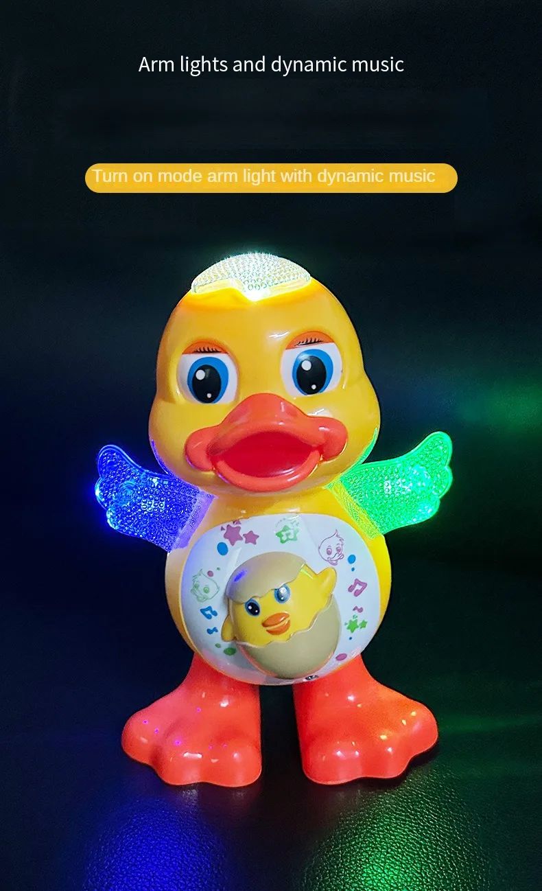 Musical Dancing Duck & Fleeing Light-Up Crab – Fun Festive Gifts with ...