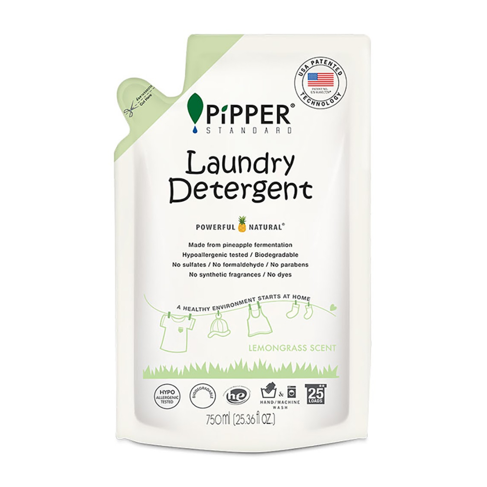 PiPPER Standard Laundry Detergent Refill Pack Lemongrass (750ml ...