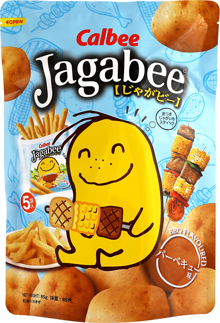 Calbee Jagabee Pouch Potato Sticks, Barbecue (17g x 5s) | Shopee Singapore