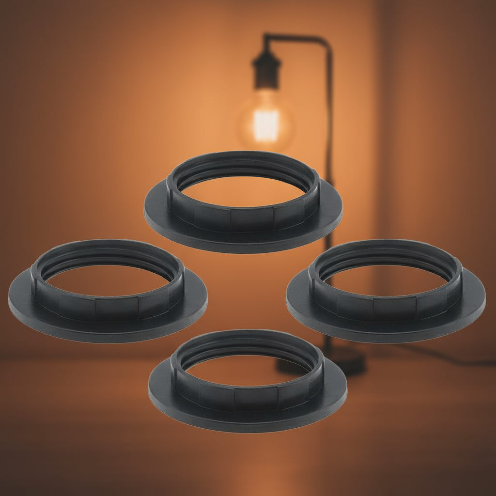 Set of 4 E26/E27 Lamp Adapter Rings - Convert Bulb Sockets to ...