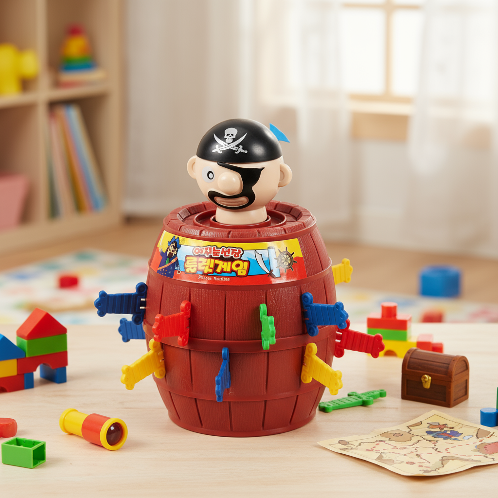 Pirate Ship Board Game, Jumping Pirate Bucket Challenge, Family Fun ...