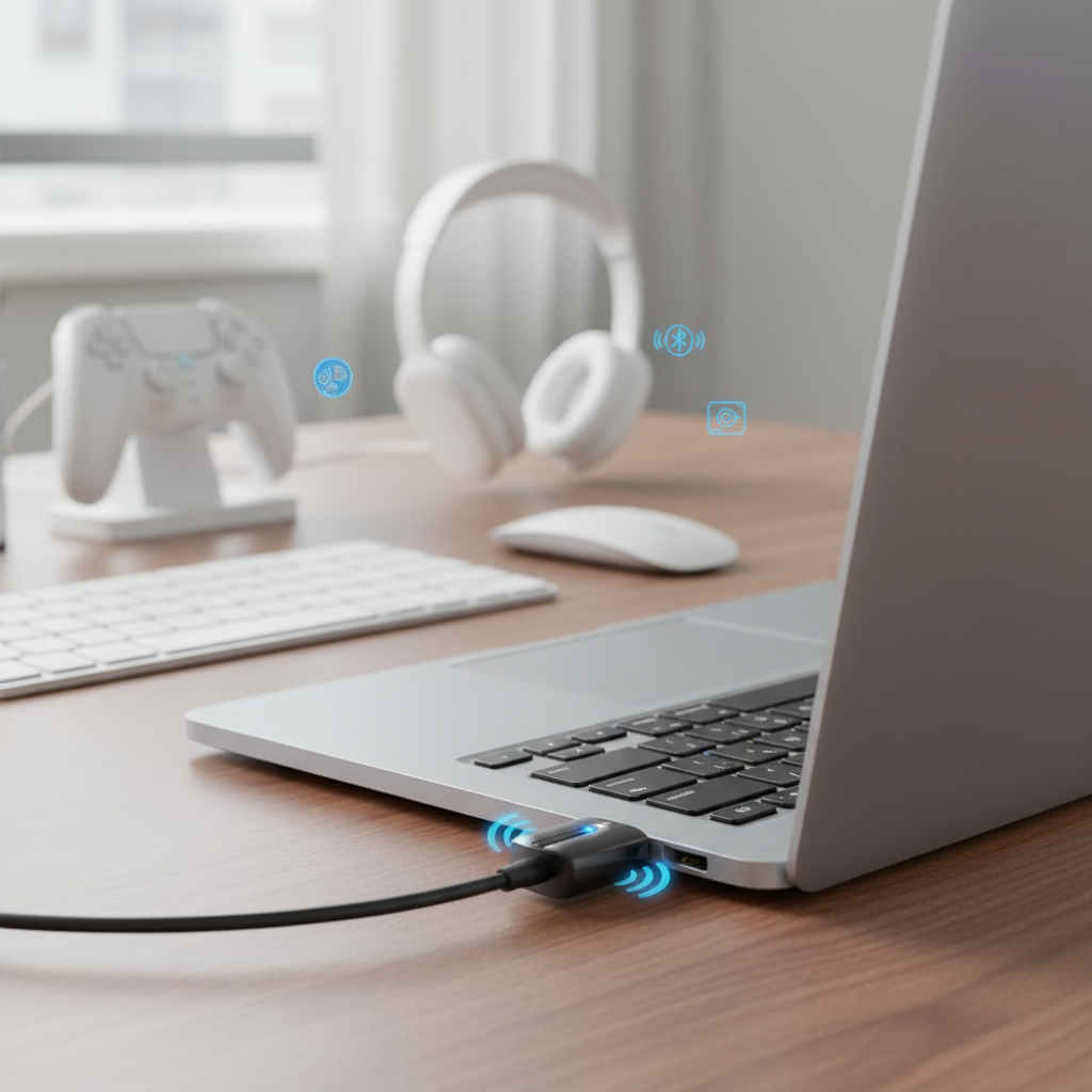 Essager Bluetooth USB Adapter for Wireless PC Audio, Speaker, Mouse ...