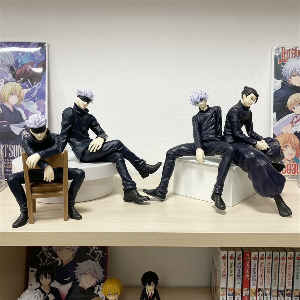 Jujutsu Kaisen Satoru Gojo Sitting Chair Figure 11-14cm Geto Suguru 4 ...