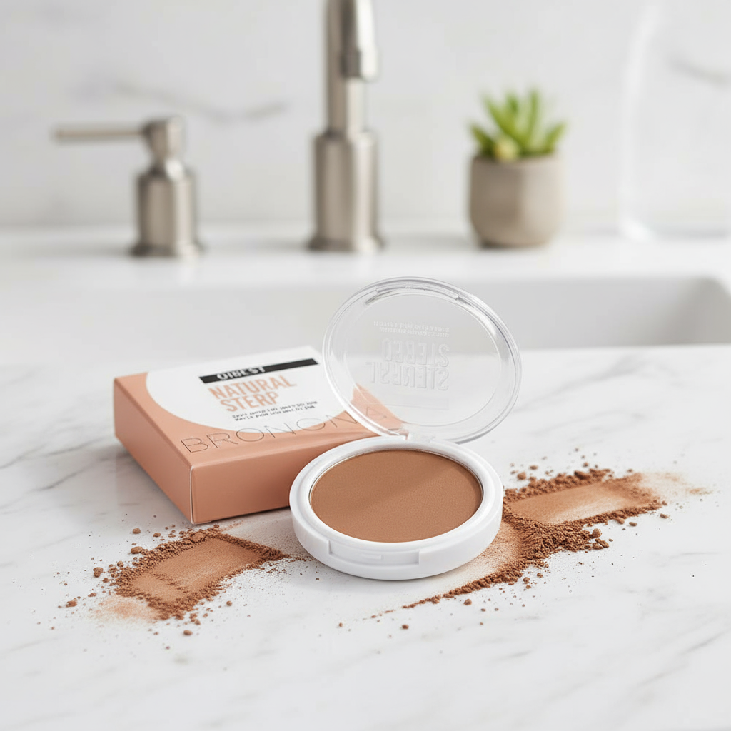 Matte Face Contour Powder, a non-smudging bronzer designed for shading ...