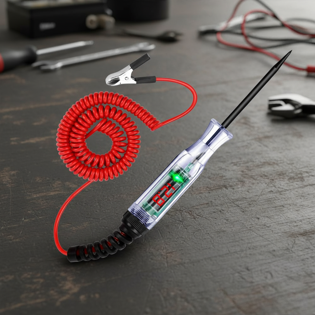 Digital Circuit Tester with LED Voltmeter - Auto Test Light and Probe ...