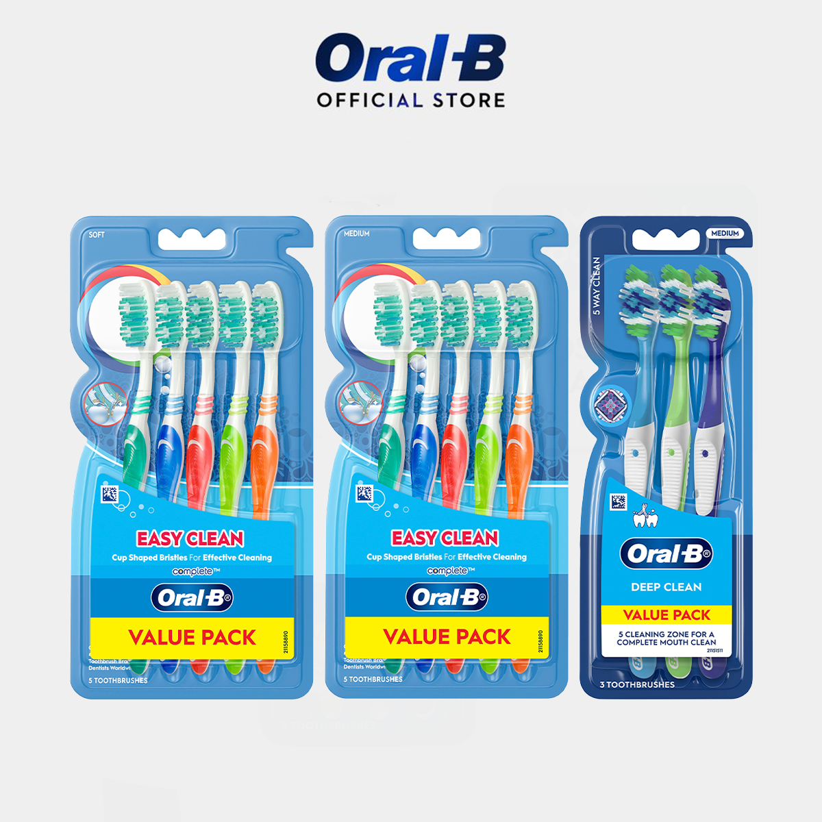 Oral-B Complete Easy Clean Toothbrush 3/5 Count | Shopee Singapore