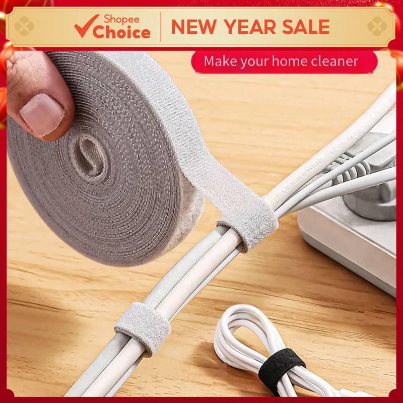 New 5M Cable Organizer Cable Management Wire Winder Tape Earphone Mouse ...