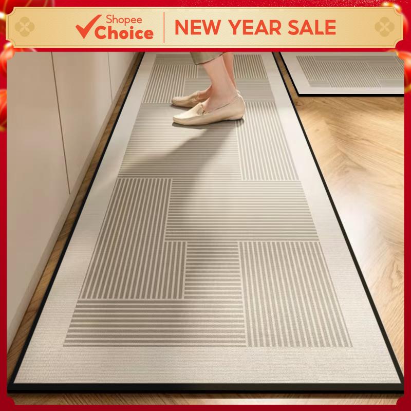 Crystal velvet kitchen floor mat long absorbent mat polyester door mat ...