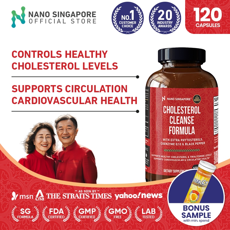 Cholesterol Cleanse Formula, COQ10 & Black Pepper - Promotes Healthy ...