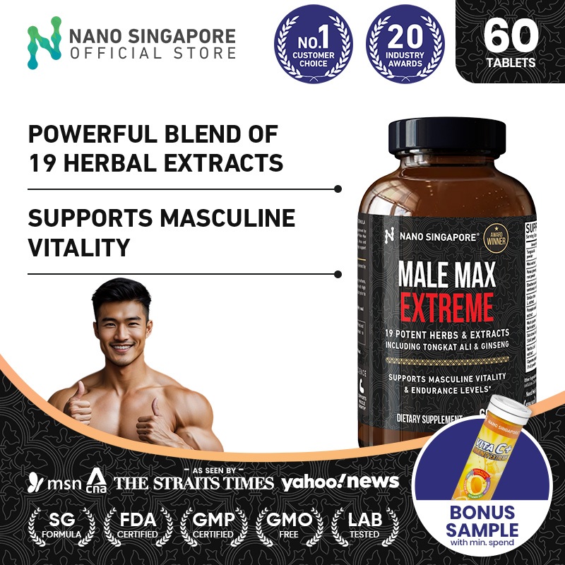 Male Enhancement with Tongkat Ali + Maca - 19 All Natural Herbs w ...