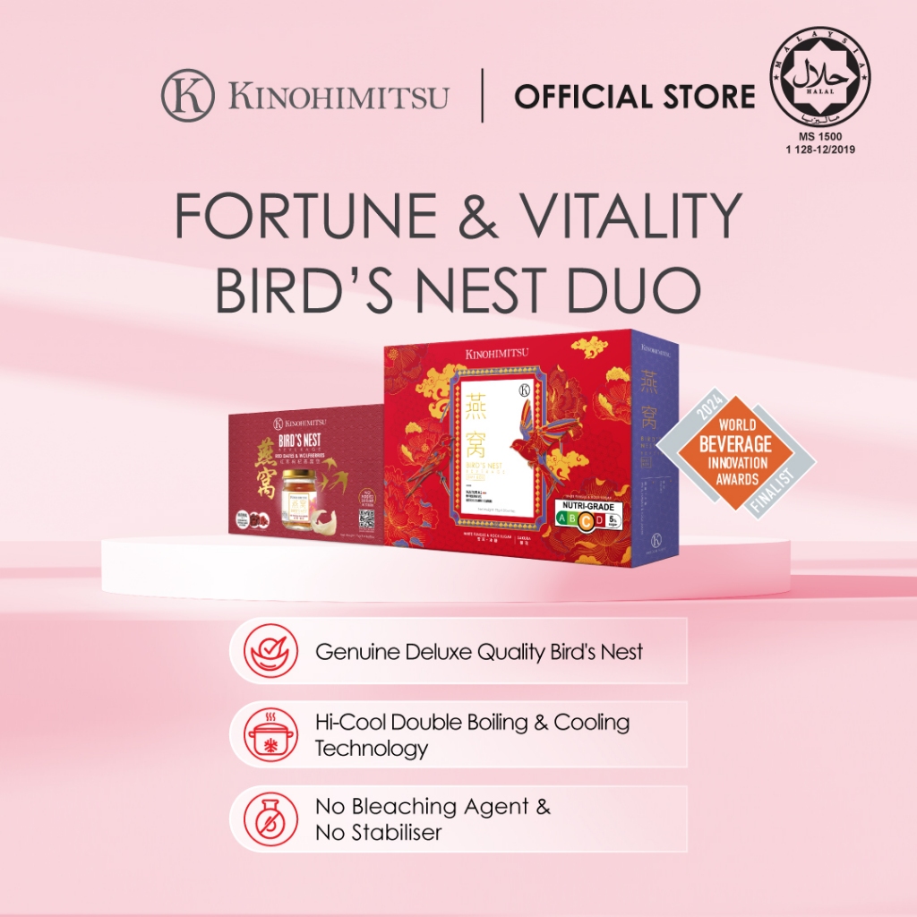 [Shopee Exclusive] Kinohimitsu Fortune & Vitality Bird’s Nest Duo ...