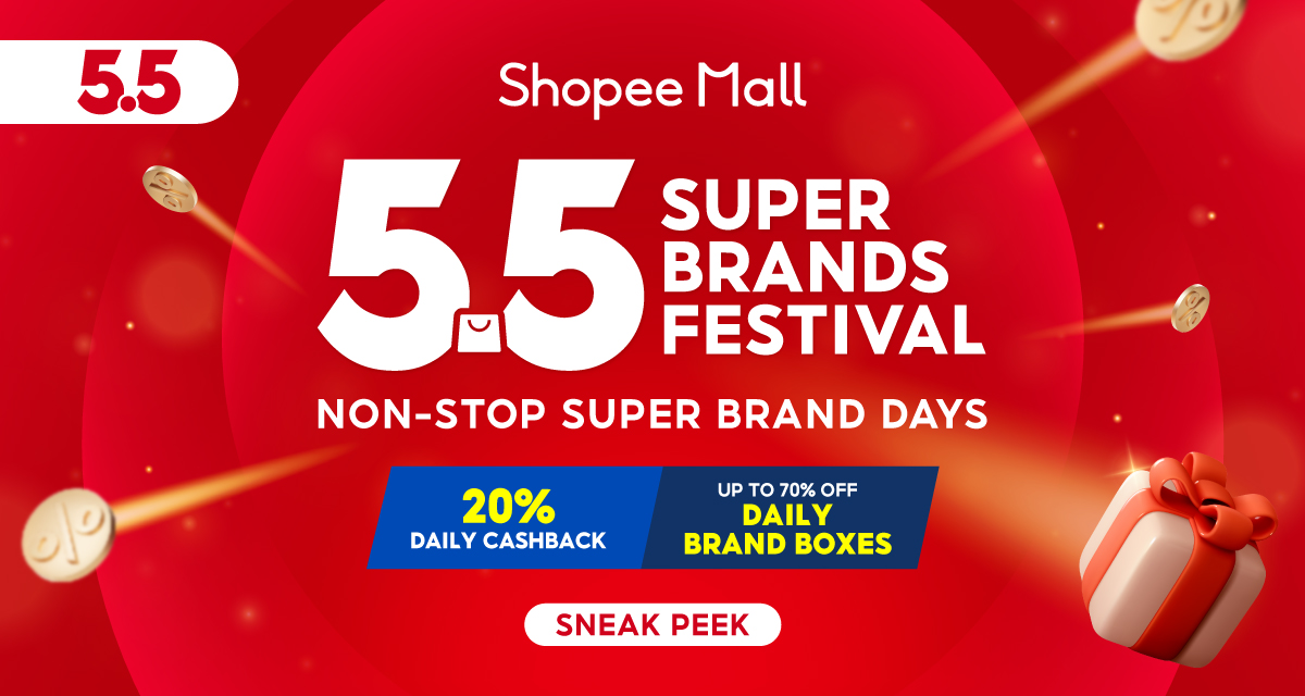 New Shopee Deal : 5.5 SUPER BRANDS FESTIVAL - Price Tracker SG