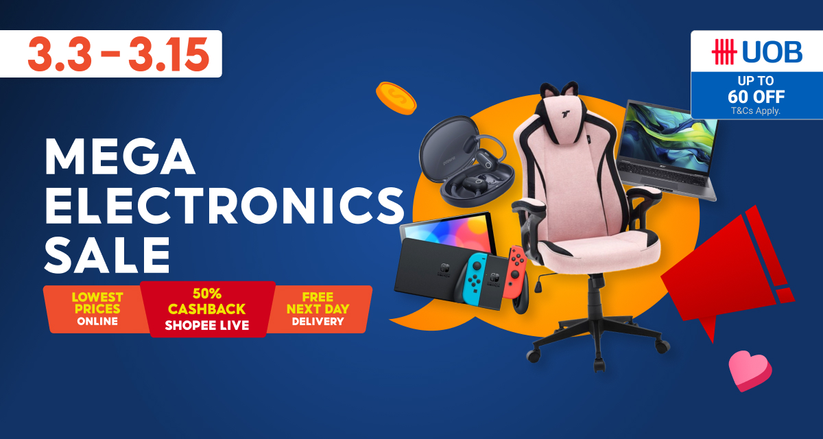 New Shopee Deal : MEGA Electronics SALE - Price Tracker SG