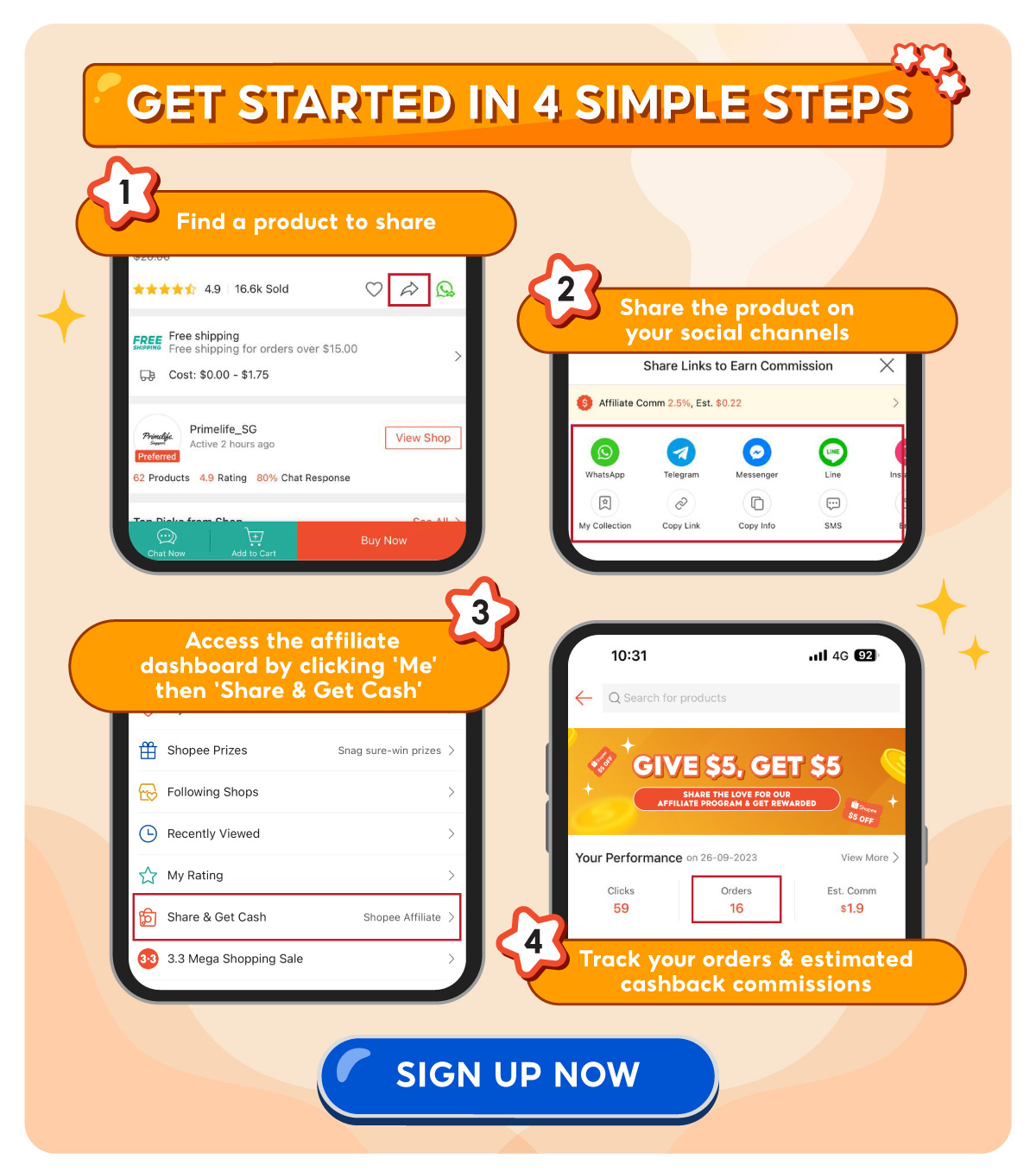 Shopee Affiliate Program July 2024 | Share & Get Cash | Shopee Singapore