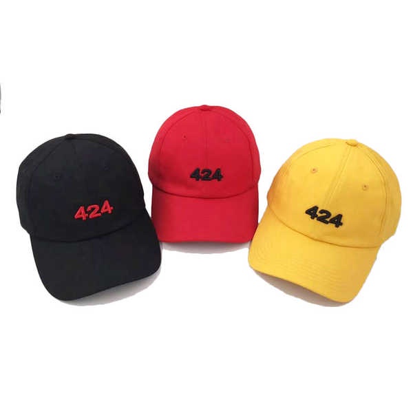 424 European American Street Wear All-Match Men Women Red Yellow Black ...
