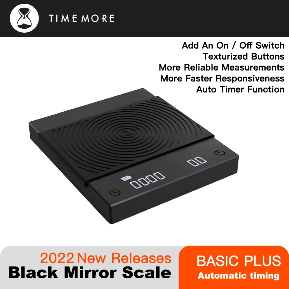 TIMEMORE Black Mirror Newest basic 2 scale Electronic Scale Built-in ...