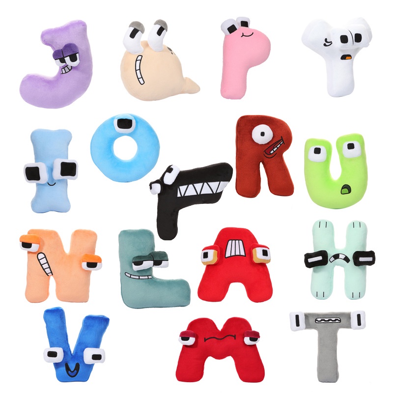 Alphabet Lore Plush Toys English Letter Plushie Animals Plushie Doll Toys Gift for Children ...