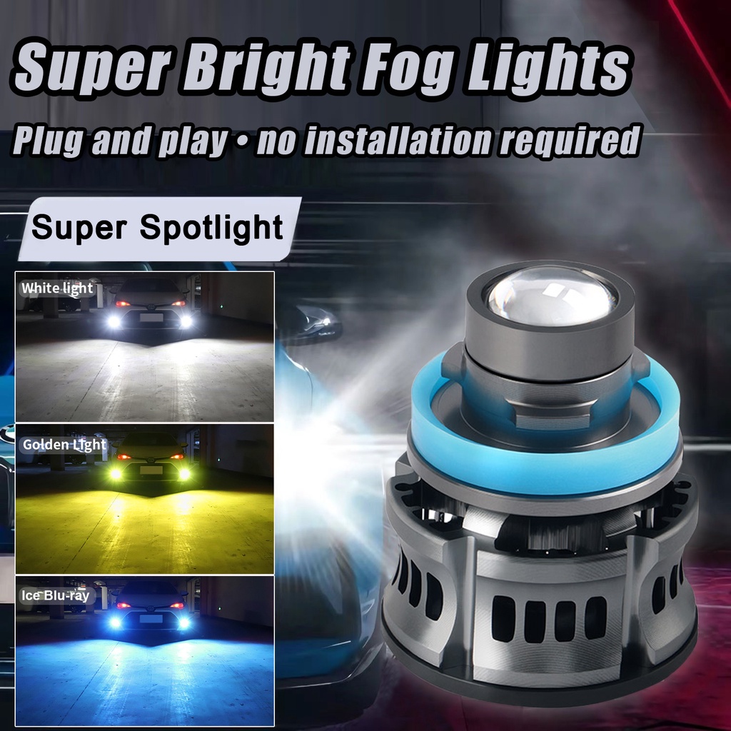 [2 Pieces] High Power Super Bright Car LED Fog Light H11 Bulb HB3 HB4 H7 H8 9005 9006 3570 DRL ...