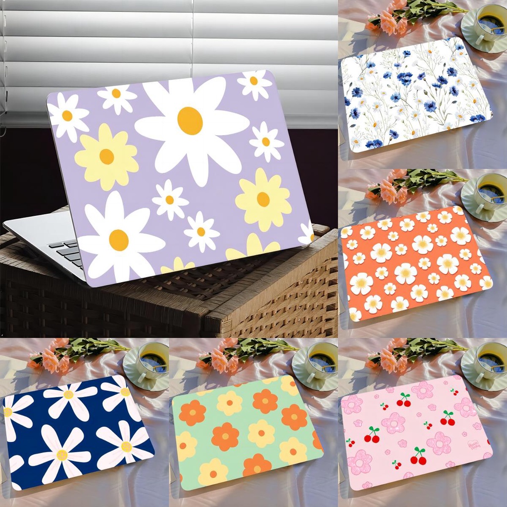 Beautiful flower hard case Hollow Logo compatible for MacBook case M4 ...