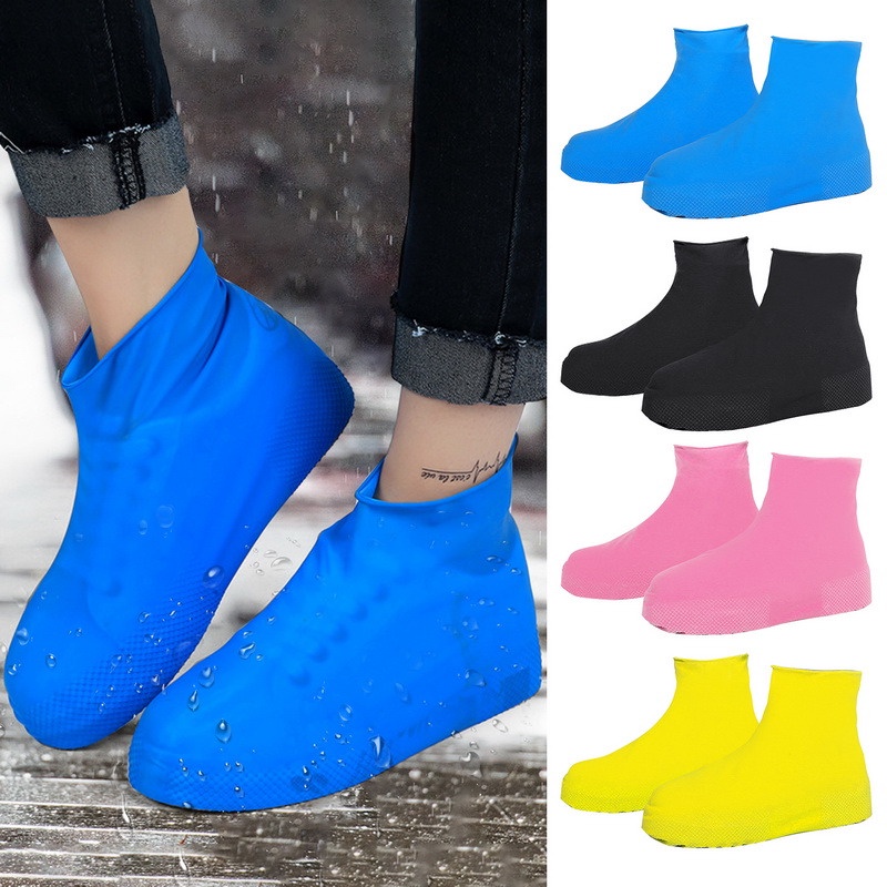 Rain Boots Waterproof Shoe Cover Silicone Unisex Shoes Protectors ...