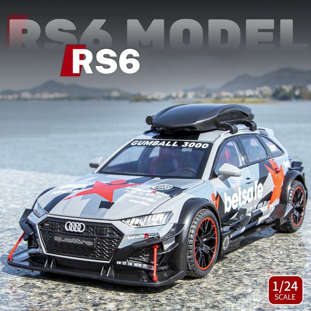 1:24 Audi RS6 AVANT DTM Car Models Alloy Diecast Toy Vehicle Doors ...