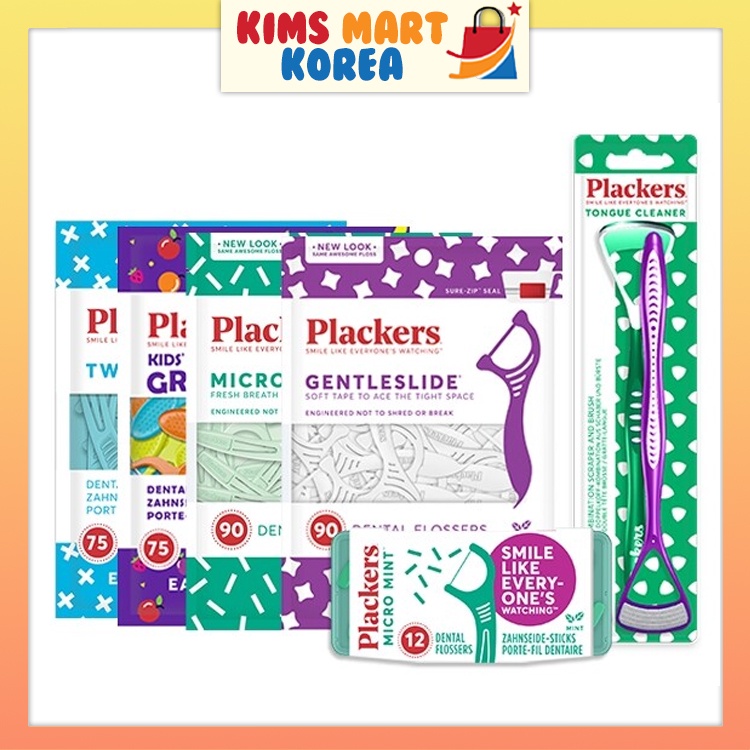 Plackers Korean Dental Kids Floss Adults Twin Line Flossers | Shopee ...