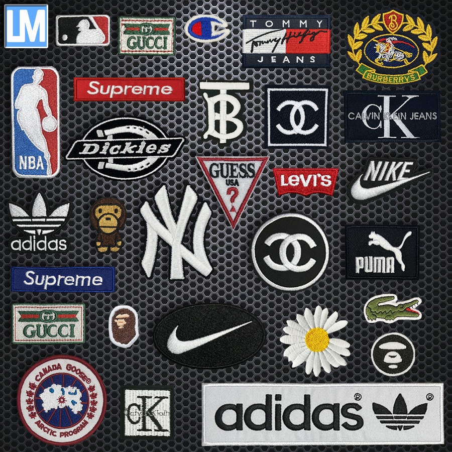 Fashion luxury logo embroidery cloth patch badge ironing sewing classic ...