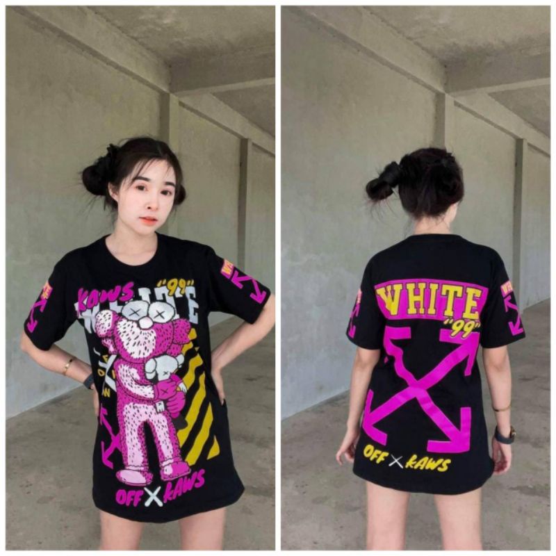 Kaws Tshirt Streetwear Men's Viral Dress 100% Jersey Men's Unisex Dress ...