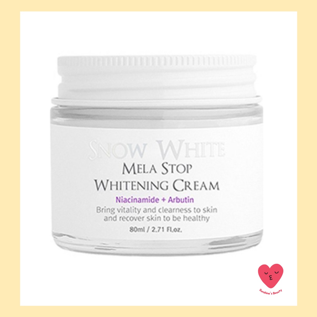 Snow white mela stop whitening cream 80ml | Shopee Singapore