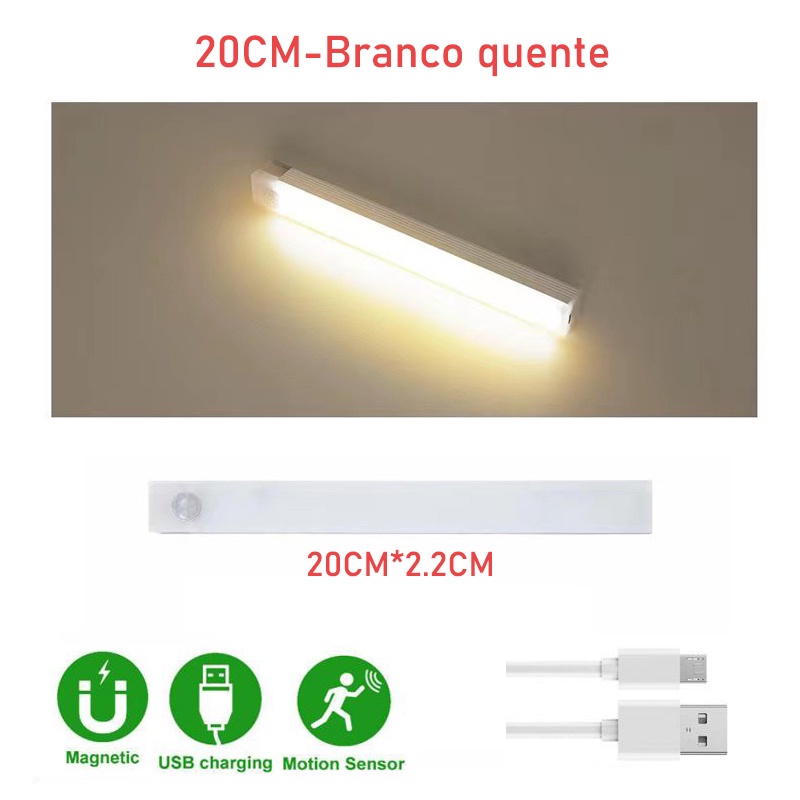 50CM wireless LED sensor light smart sensor light wardrobe bedroom ...