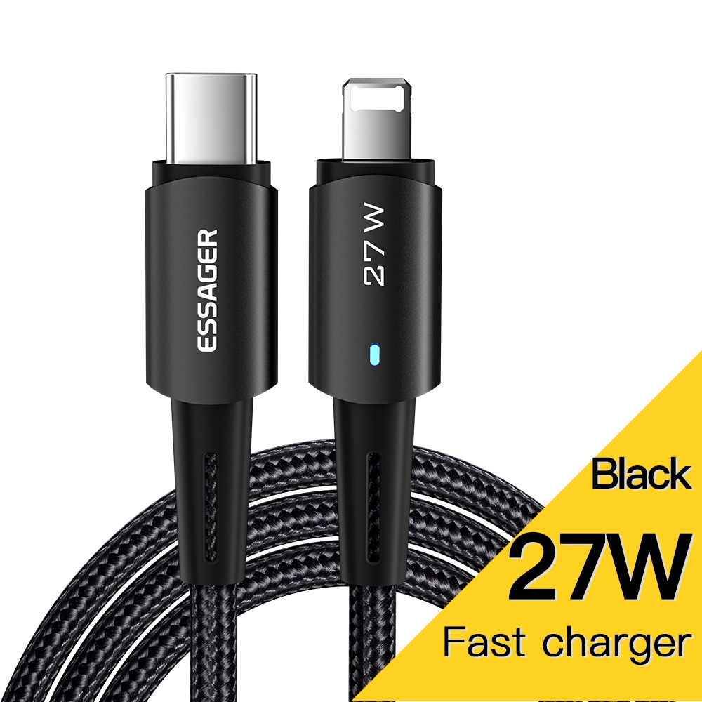 Essager 27w PD USB C to L cable fast charging ip Type c cable for ios 7 ...