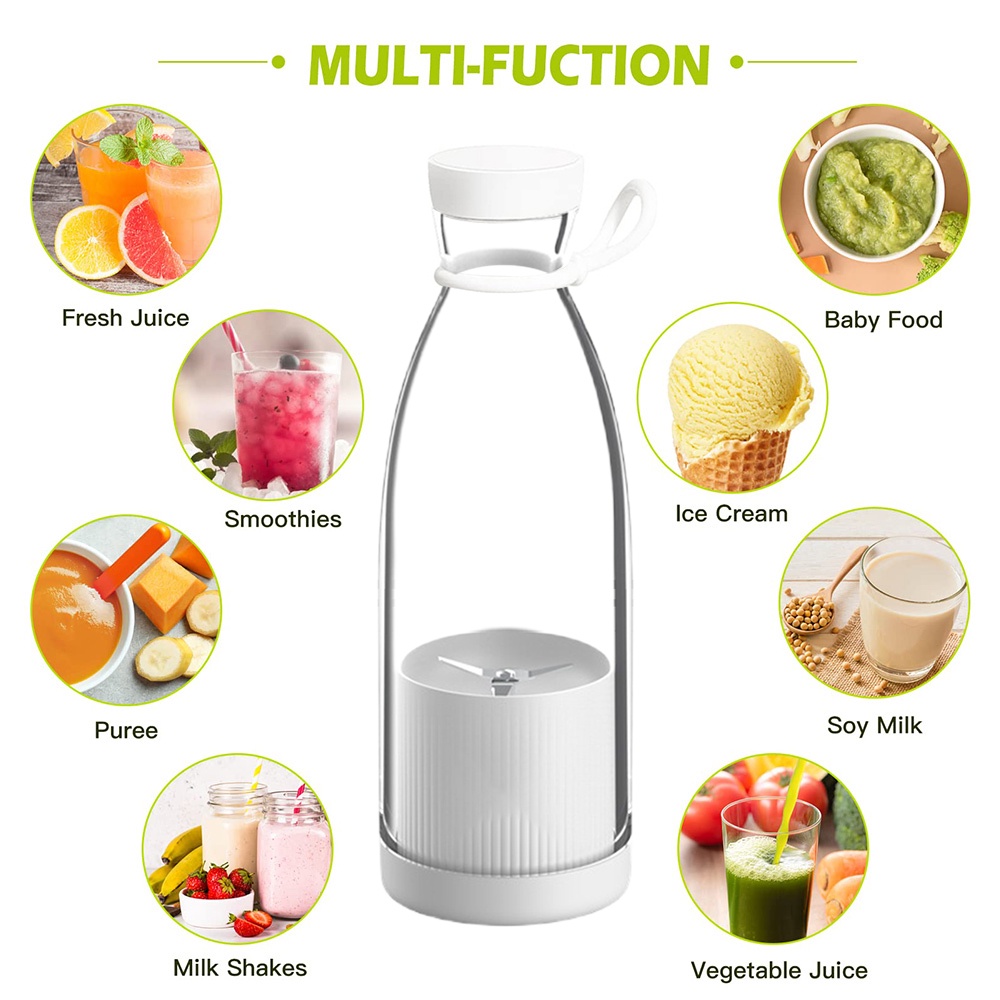 Portable Electric Juicer Blender USB Mini Fruit Mixers Juicers Fruit ...