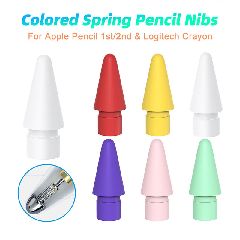 Colorful Replacement Tips Compatible for Apple Pencil 1st / 2nd ...