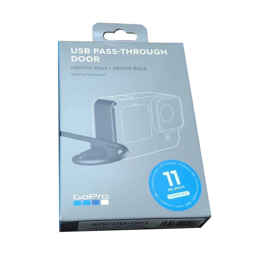 Gopro Usb Pass-Through Door For Hero11/ Hero10 / Hero9 Black, Adcod-001 ...