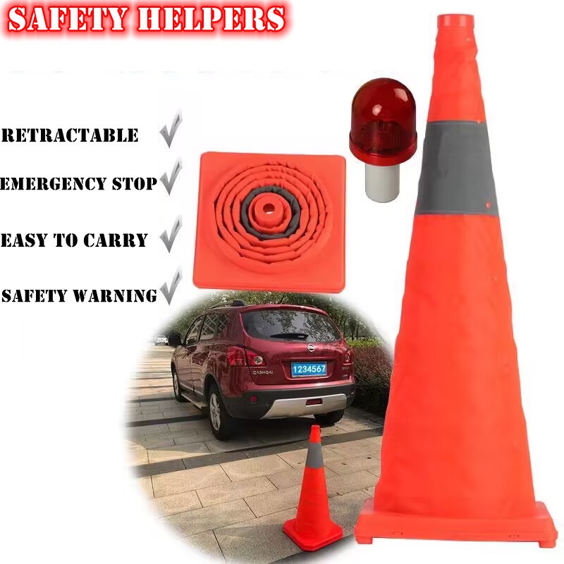 30cm/45/60m Pop up foldable cone Car safety warning collapsible ...
