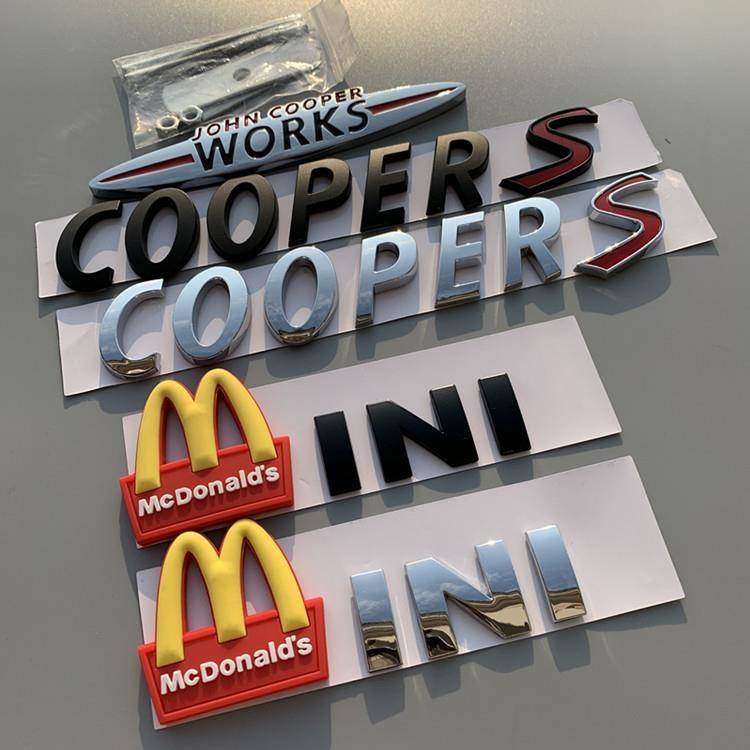 Bmw mini Car Logo mini coopers Word Logo Rear Tail Logo Modification ...