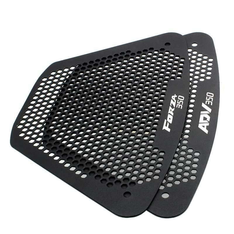 Curved Radiator Guard Honda Forza 350 And ADV 350 Slim Fit Black Color ...