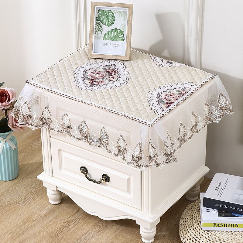 Bedside Table Cloth Cover Cover Towel European Style Bedside Table ...