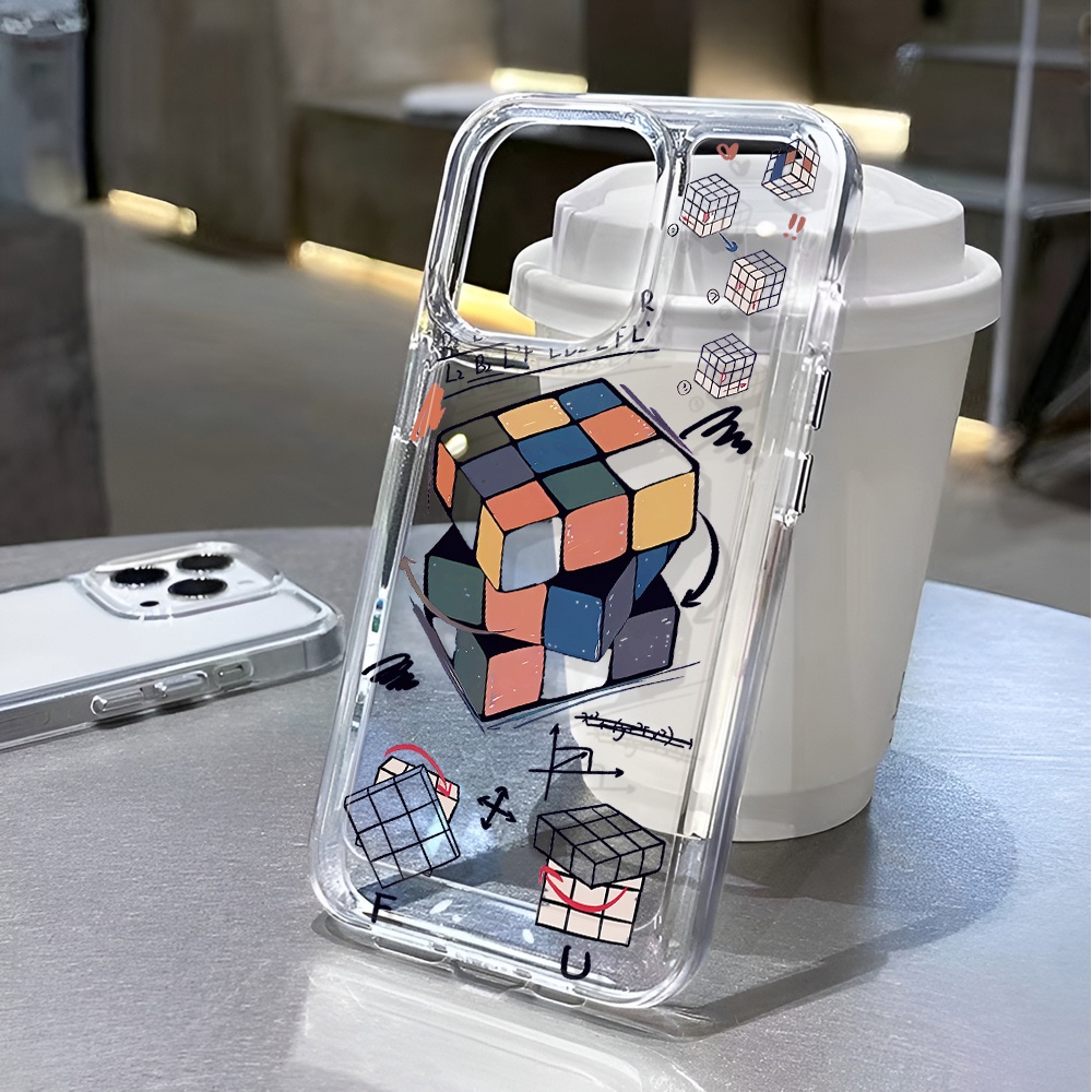 Trasnparent Aesthetic Space Case for iphone 15 pro max 11 14 13 12 7 8 ...