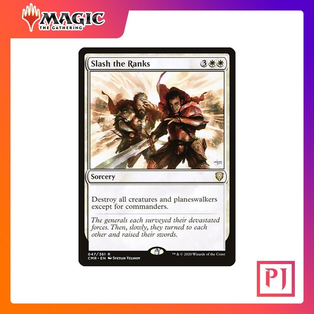 [MTG] Slash the Ranks [CMR] [WHITE] [RARE] [NORMAL] [ENG] (Magic Card ...