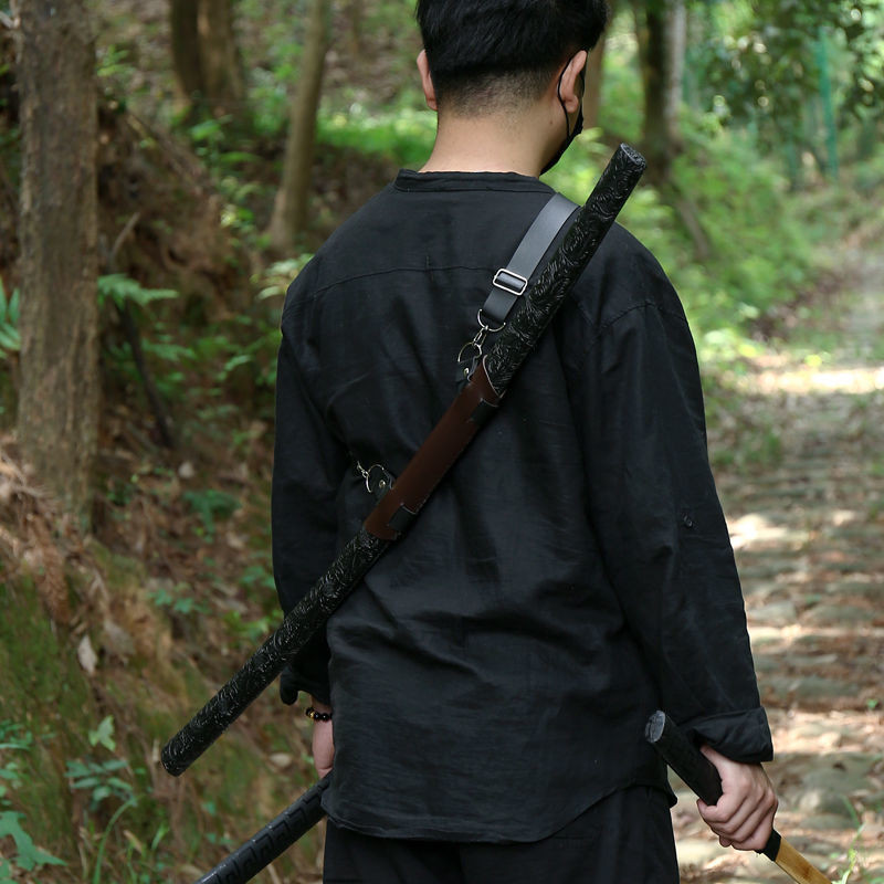 刀剑挂带挂刀鞘剑鞘拔刀剑背带背袋绑刀腰带皮带刀挂固定装置刀架Sword hanging belt hanging scabbard sword ...