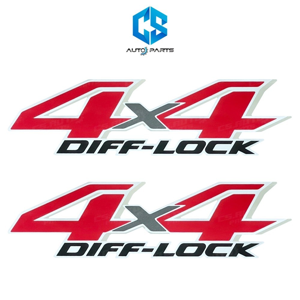 4x4 DIFF LOCK Sticker-TOYOTA REVO Year 15-19 (Stick On The Tailgate ...